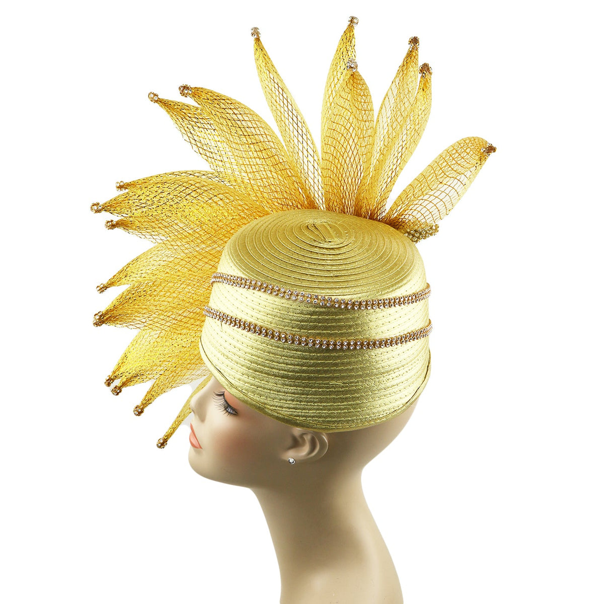 Satin Ribbon Church Hat, Elegant Hats, Derby, Rhinestone, Hatpin ...