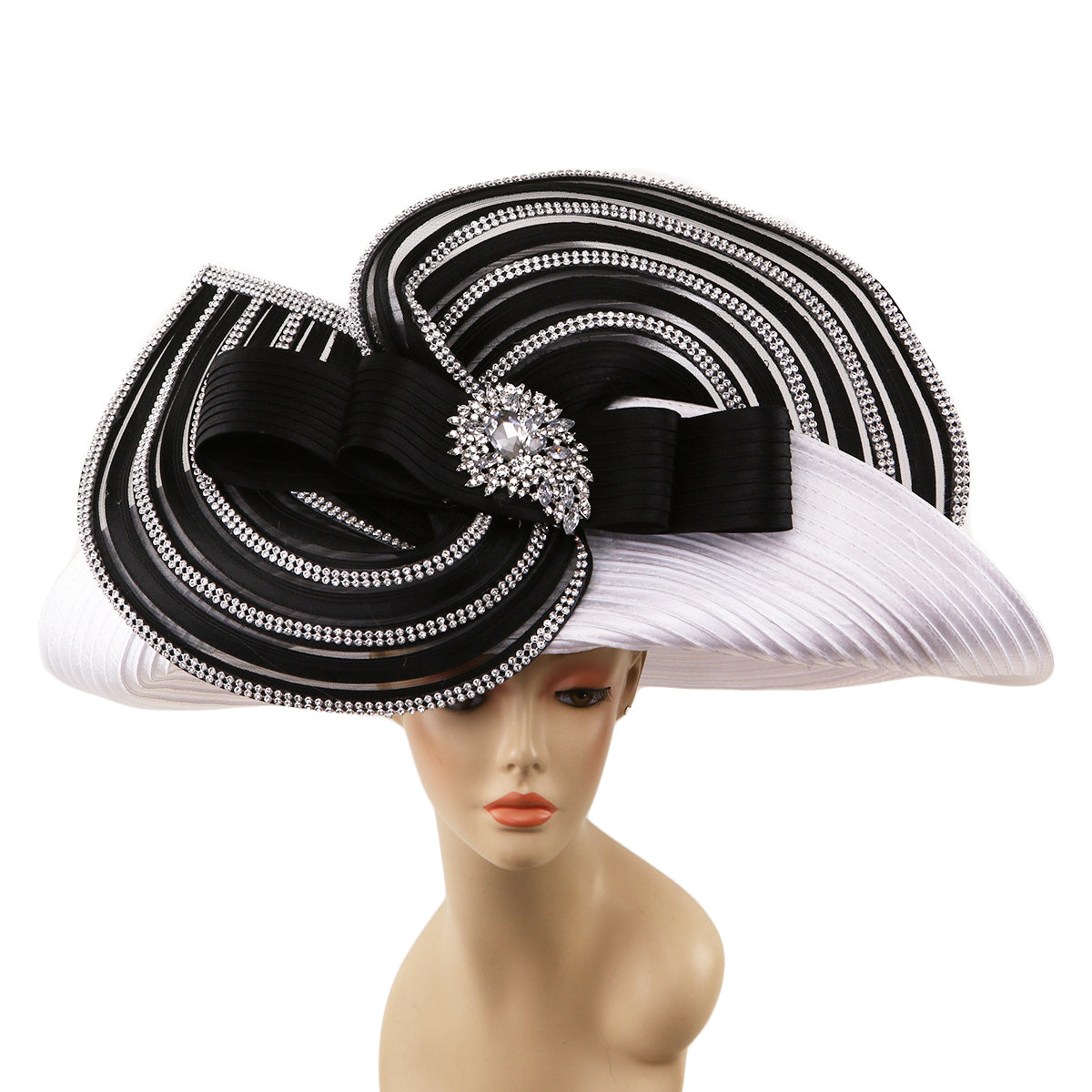 Satin Ribbon Church Hat, Elegant Hats, Derby – EssenceHat