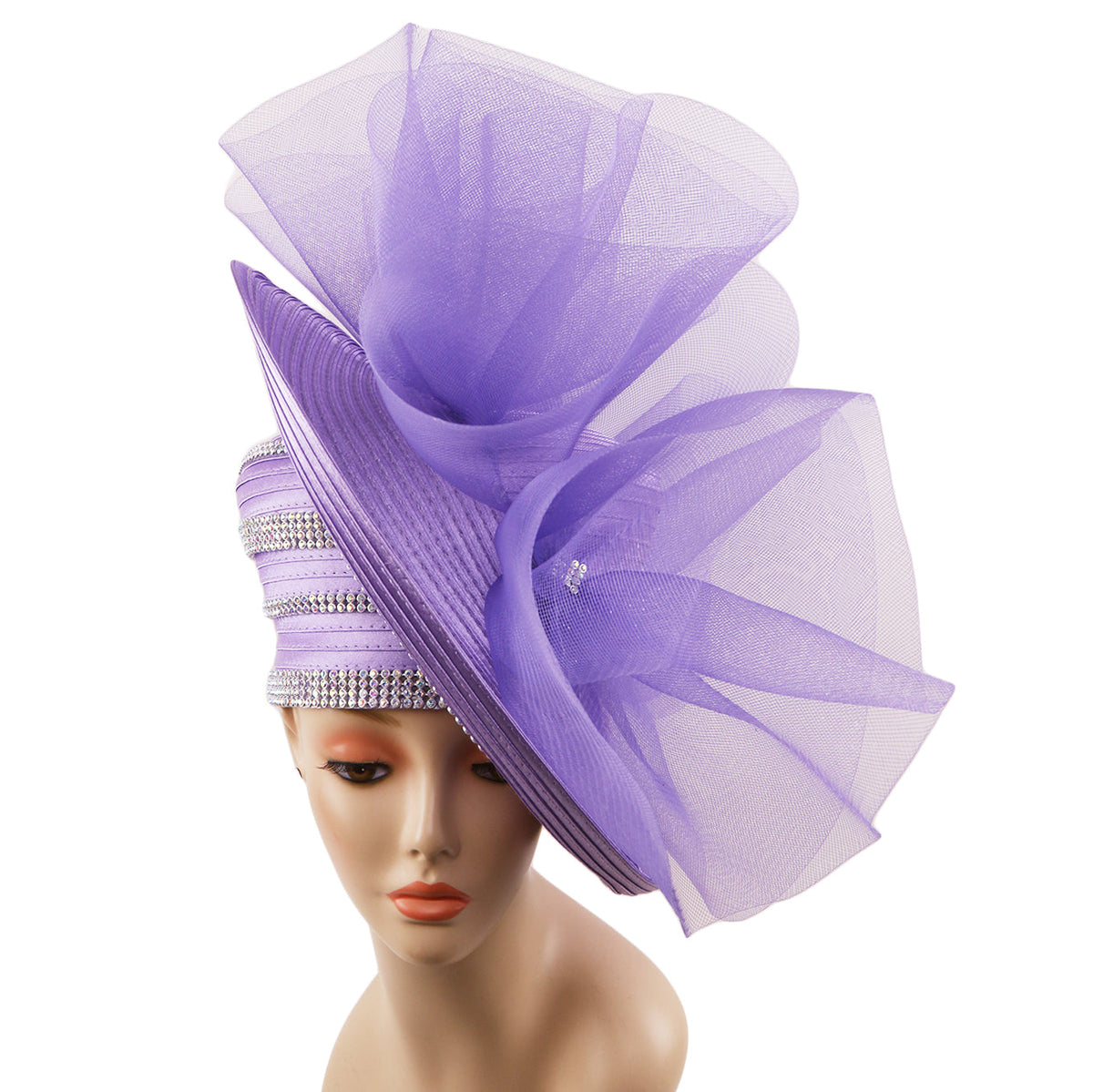 Satin Ribbon Church Hat, Leopard Print, First Lady Hats, Rhinestone ...