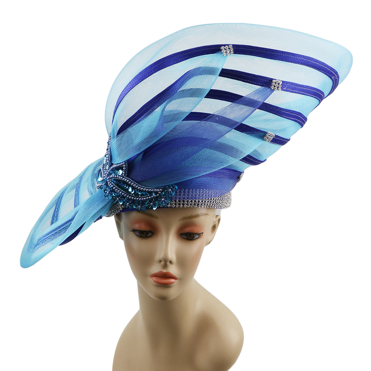 Satin Ribbon Church Hat, Elegant Hats, Derby, Rhinestone, Hatpin ...