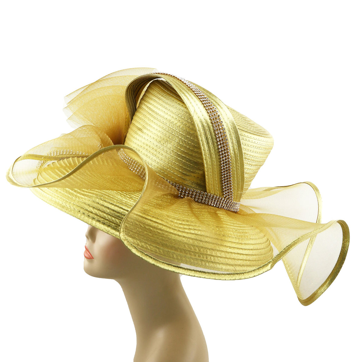 Medium Brim with Bow Accent - #6804 – EssenceHat