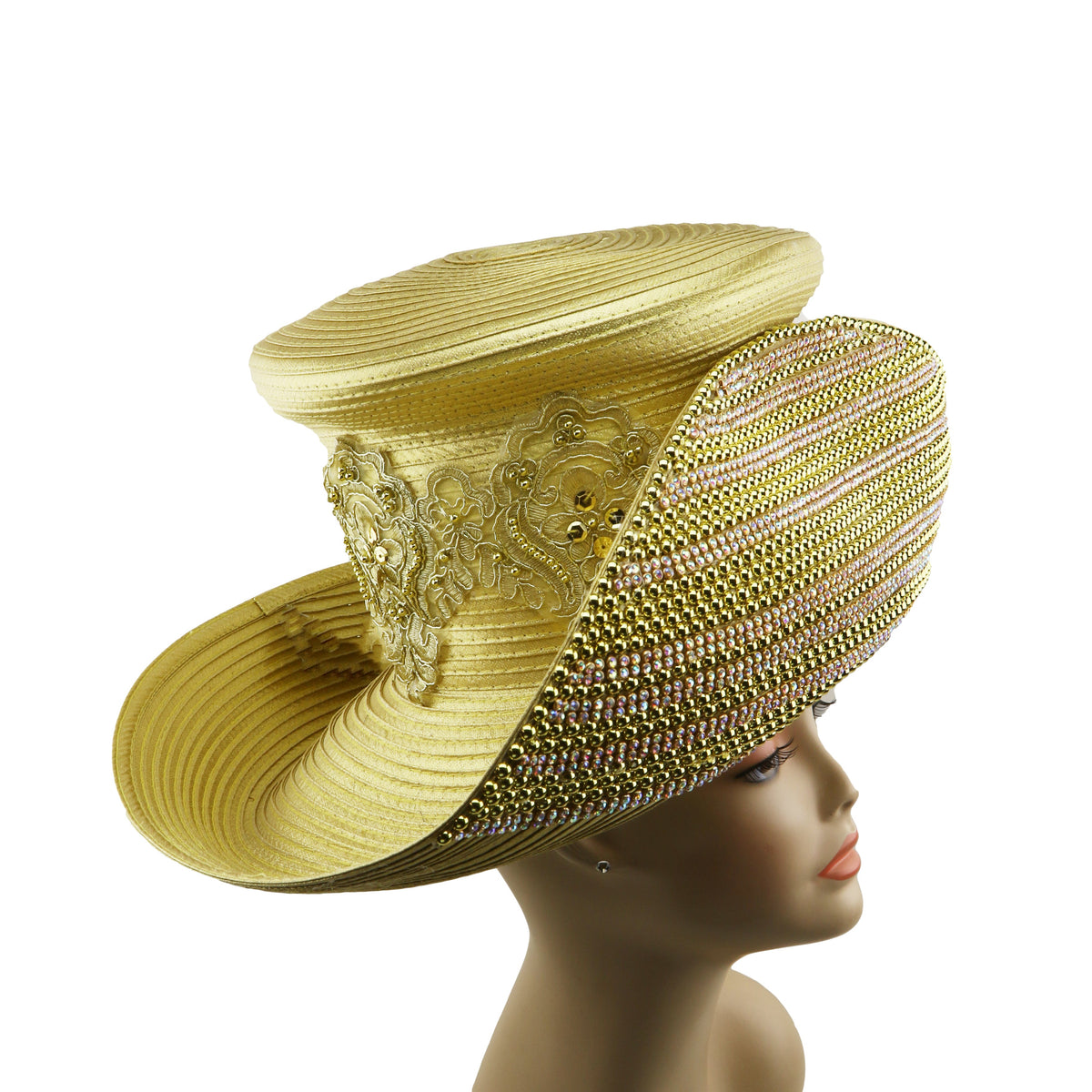 Satin Ribbon Church Hat, Elegant Hats, Derby, Fascinator, Mushroom ...
