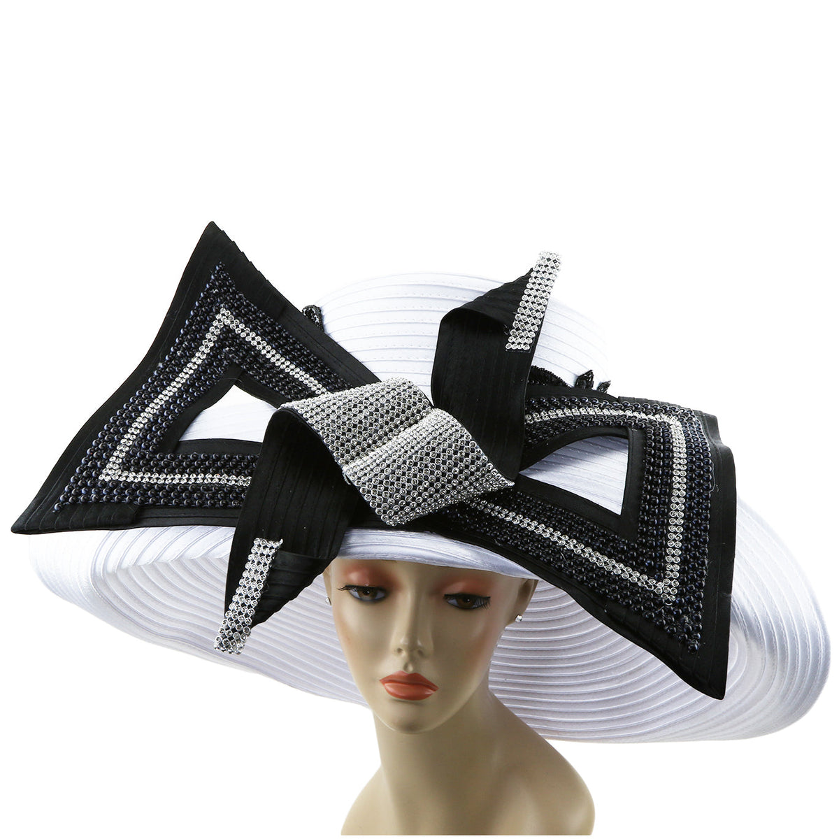 Satin Ribbon Church Hat, Elegant Hats, Derby – EssenceHat