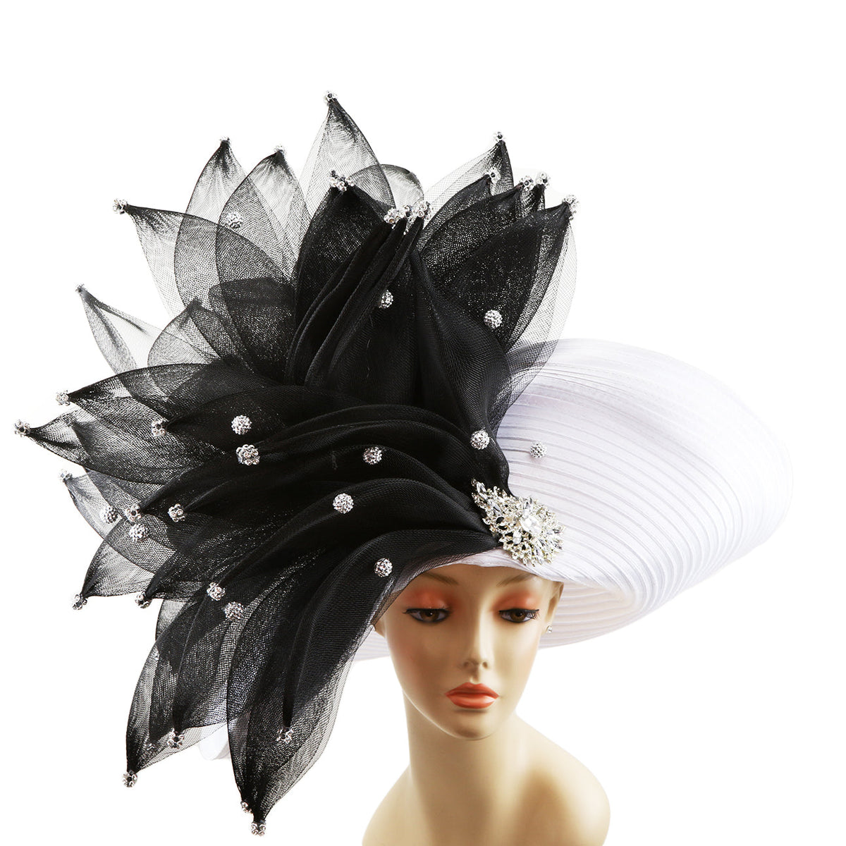 Wide Brim with Bow Accent - #10039 – EssenceHat